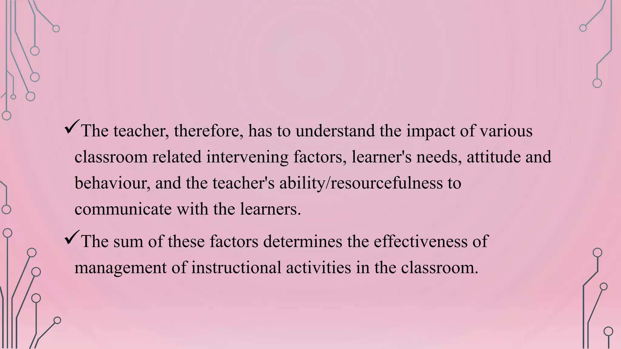 Classroom and behaviour management | PPTX