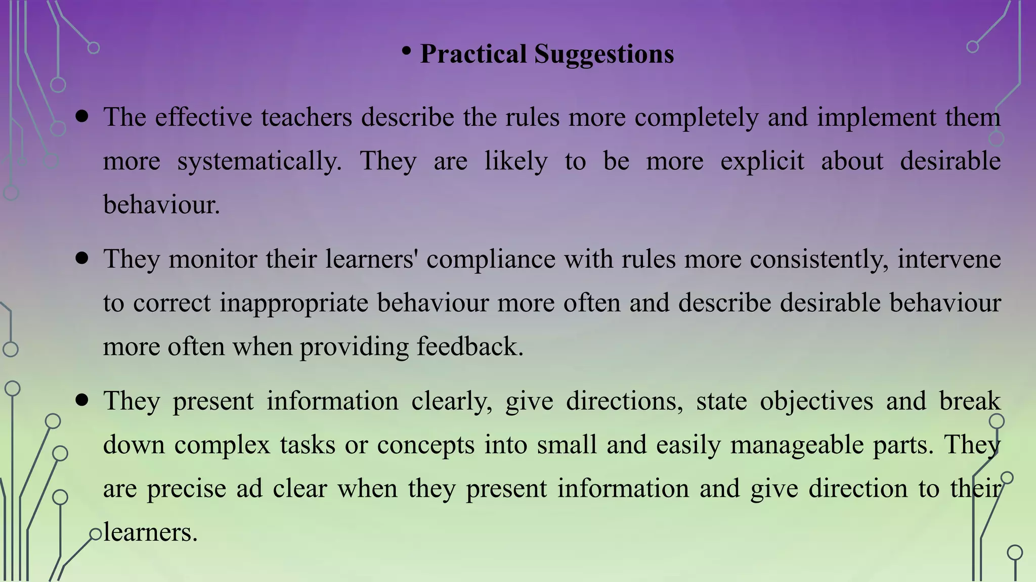 Classroom and behaviour management | PPTX