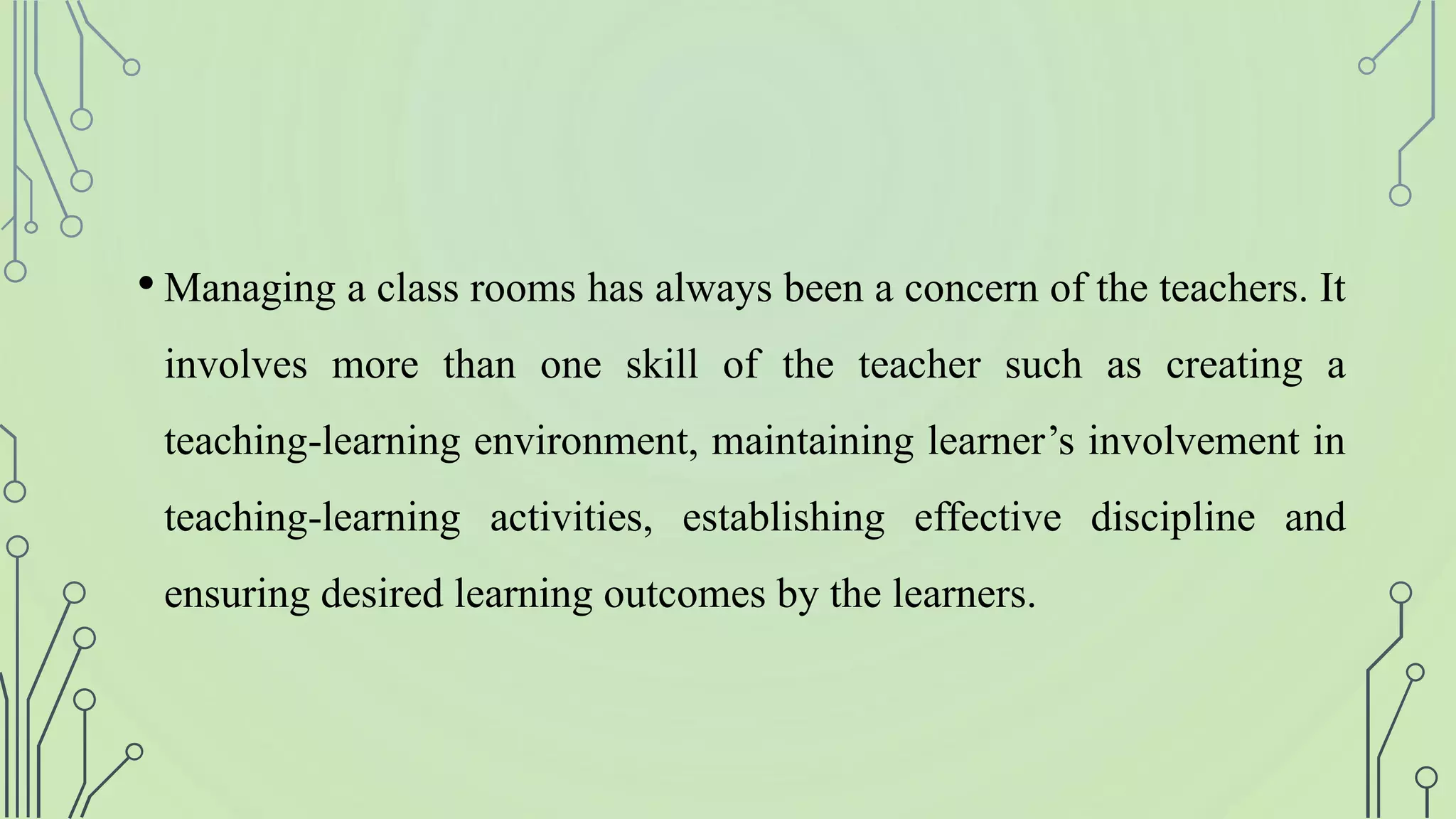 Classroom and behaviour management | PPTX