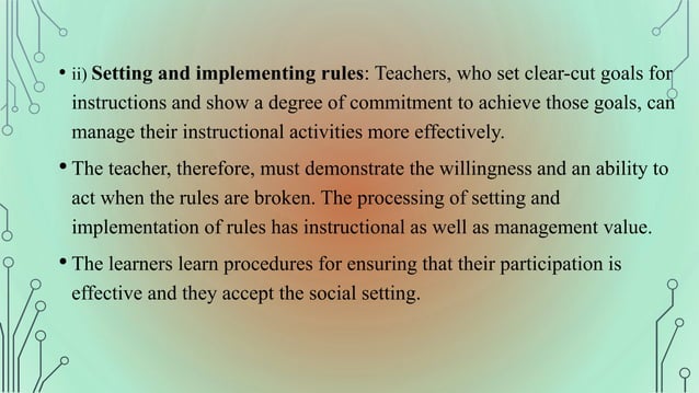 Classroom and behaviour management | PPTX