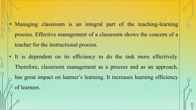 Classroom and behaviour management | PPTX