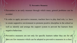 Classroom and behaviour management | PPTX