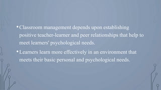 Classroom and behaviour management | PPTX
