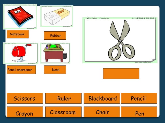 Classroom Objects Powerpoint Activities Ppsx Education