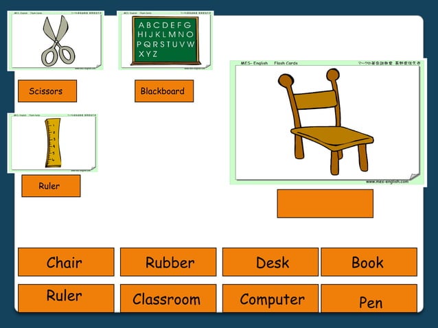 Classroom Objects Powerpoint Activities Ppsx Education
