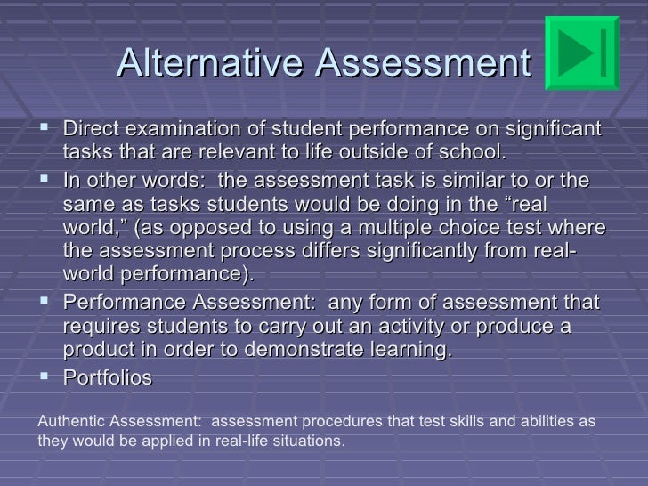 Classroom assessment