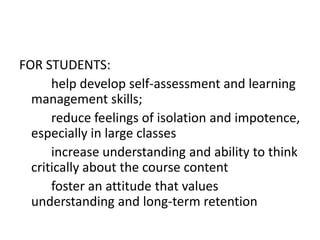 Classroom assessment | PPTX