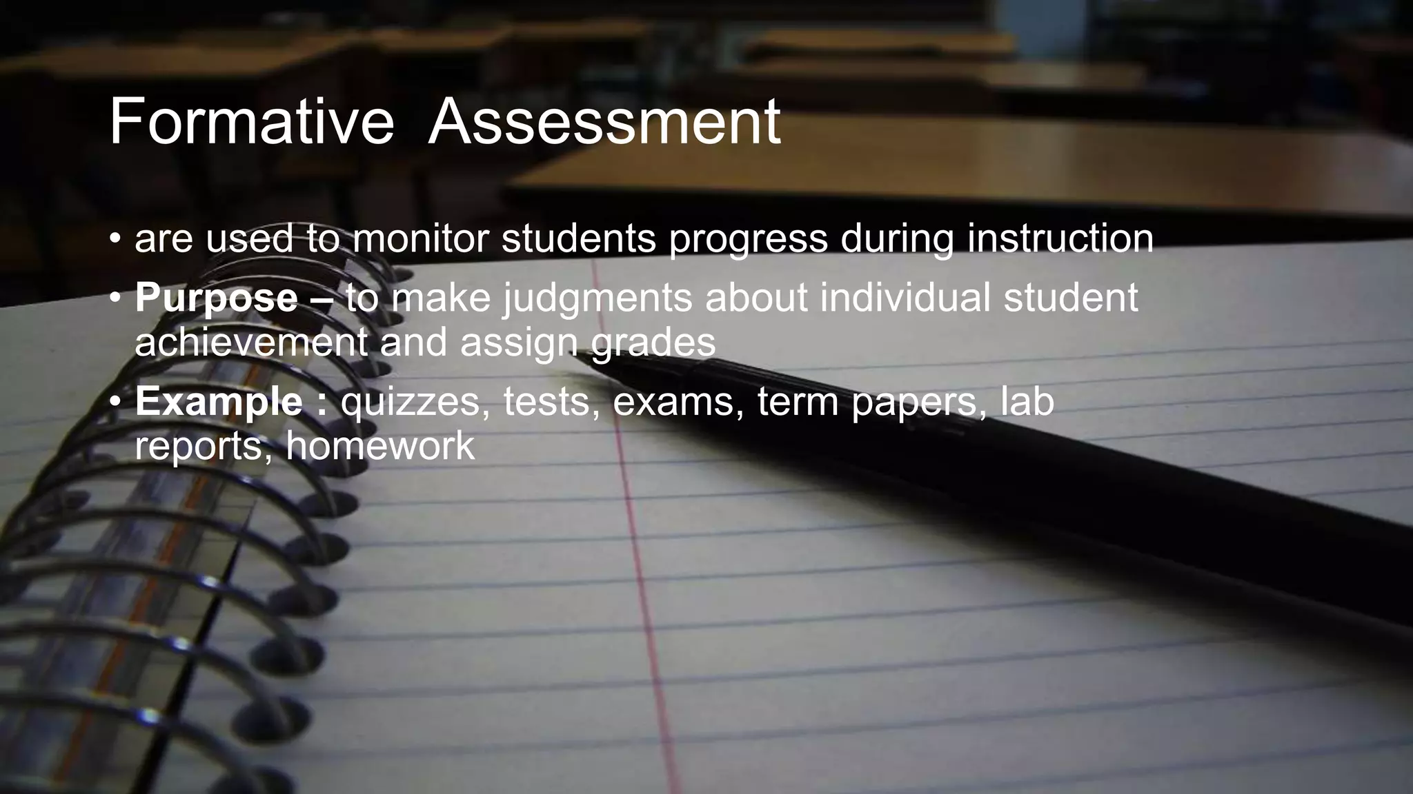 Classroom assessment | PPTX
