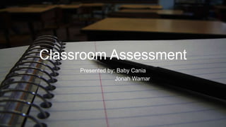 Classroom assessment | PPTX