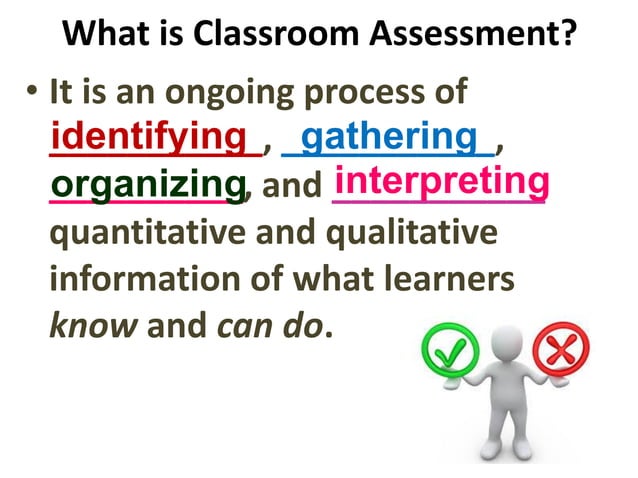 Classroom assessment | PPT