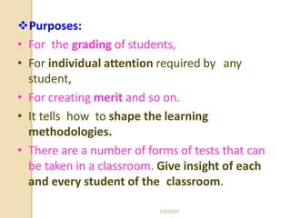 Classroom assessment | PPTX