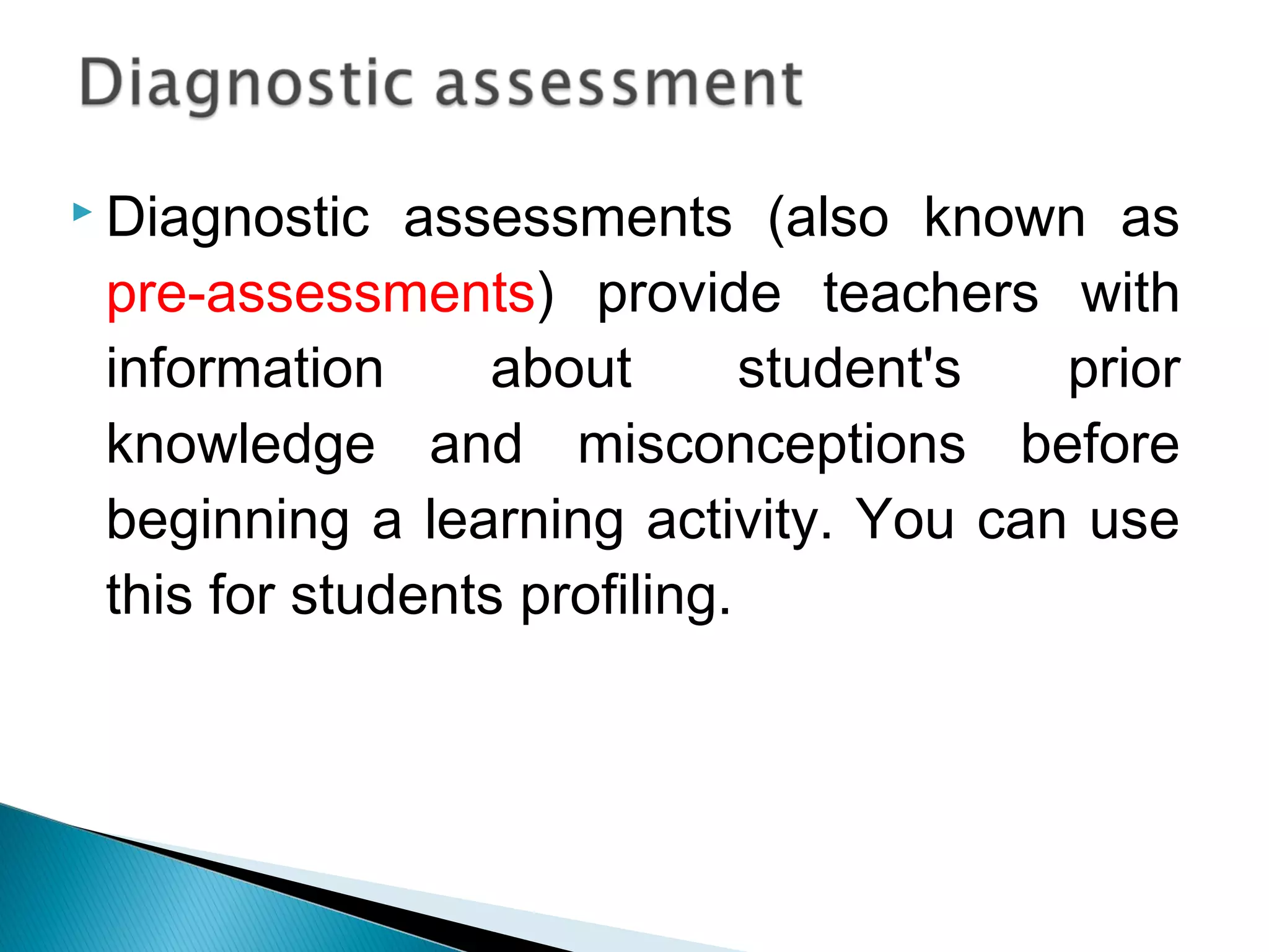 Classroom assessment for the k to 12 (BEC) | PPT