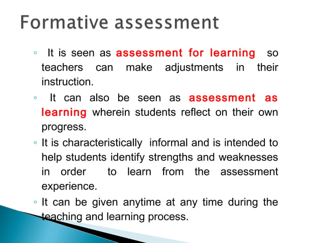 Classroom assessment for the k to 12 (BEC) | PPT | Educational Assessment | Education