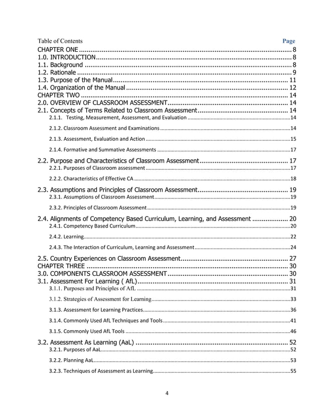 Classroom assessment manual | PDF