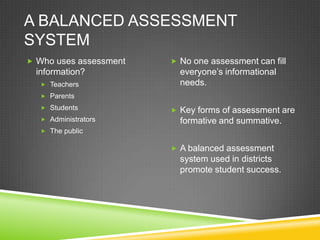 Classroom assessment powerpoint ch.2 and 3 | PPT