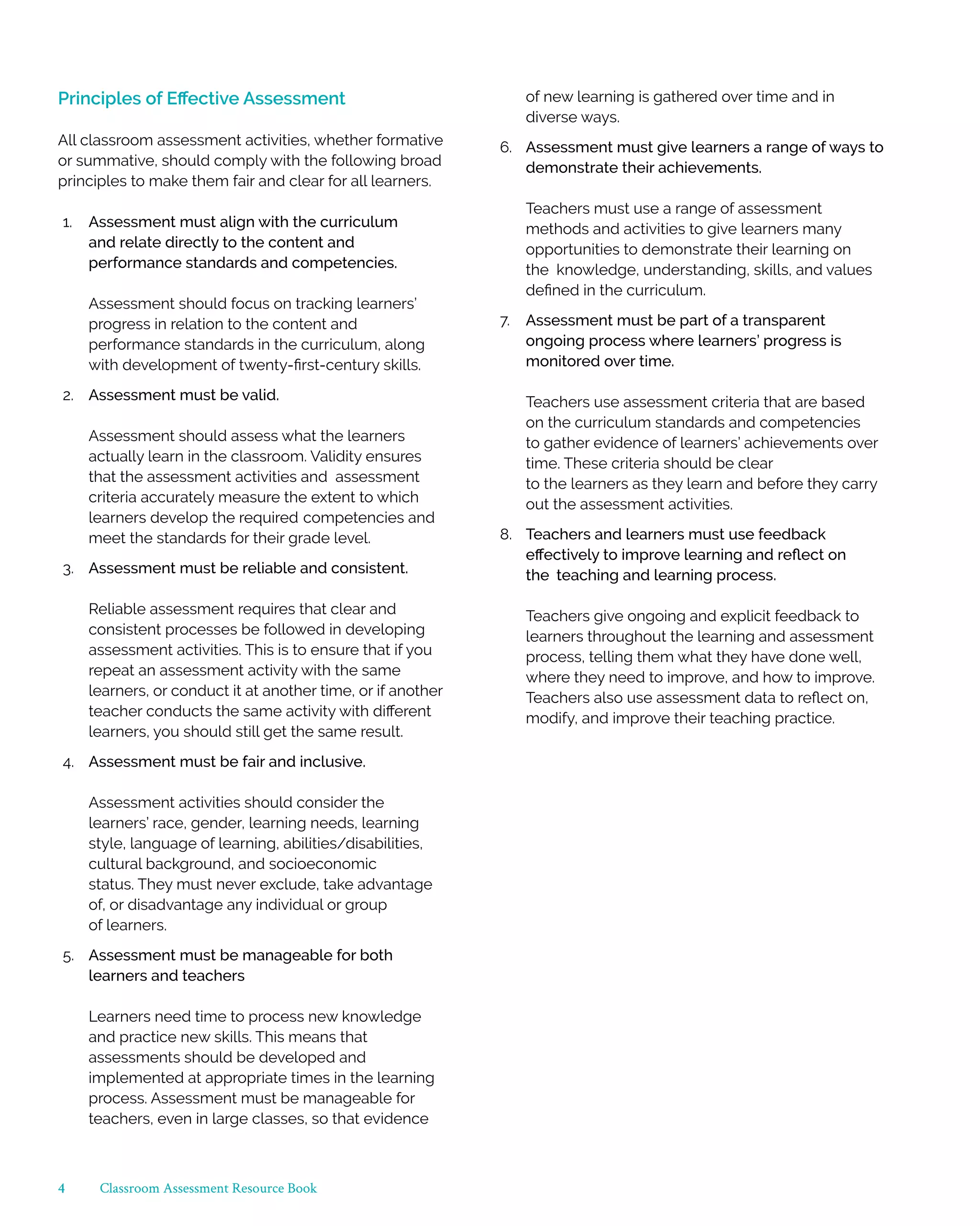 Classroom Assessment Resource Book | PDF | Educational Assessment ...