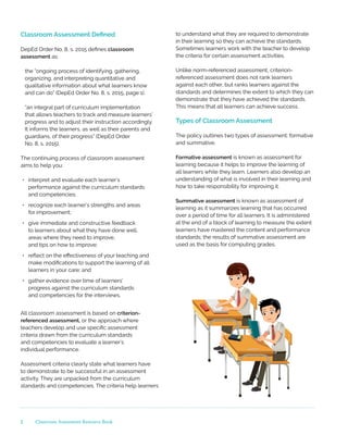 Classroom Assessment Resource Book | PDF