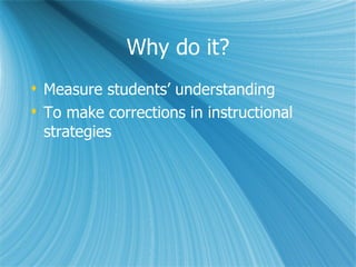 Classroom Assessment Techniques | PPT