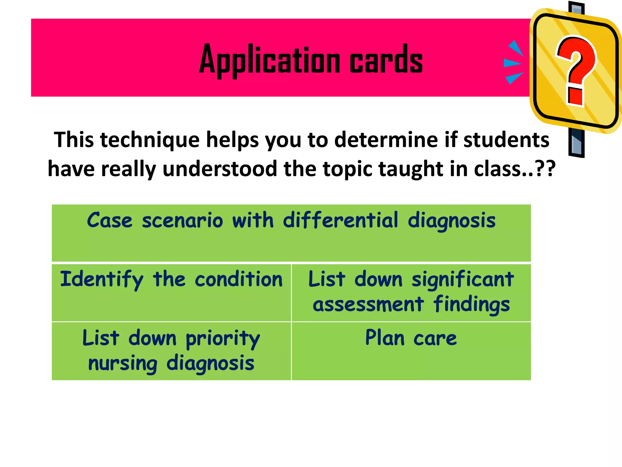 Classroom assessment techniques | PDF