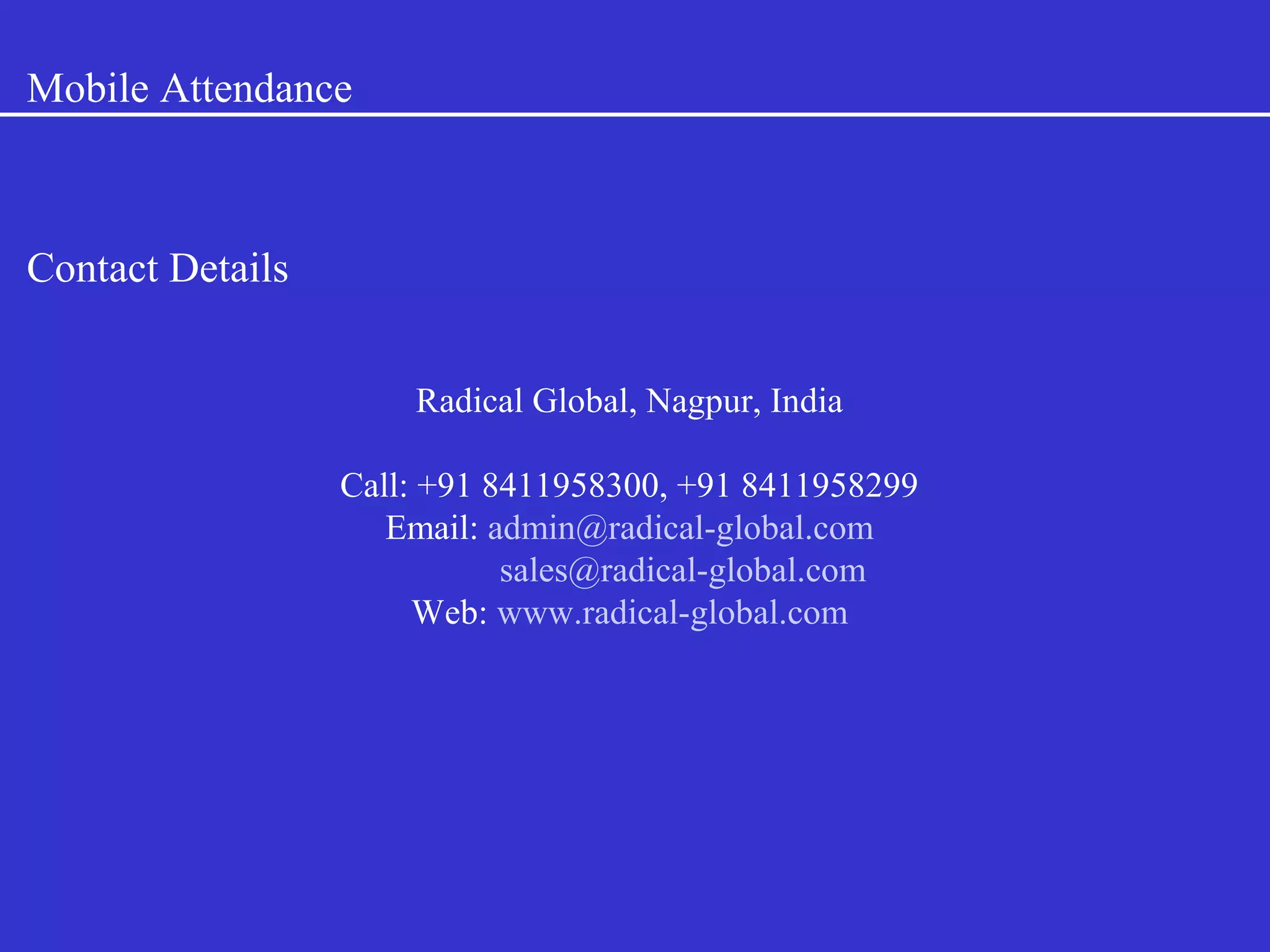 Class room attendance | PPT