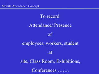 Class room attendance | PPT
