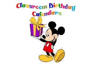 Classroom Birthday Calendars | PPT