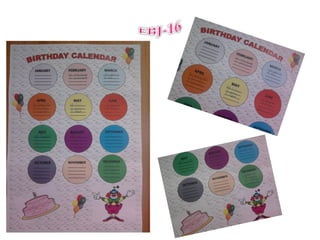 Classroom Birthday Calendars | PPT