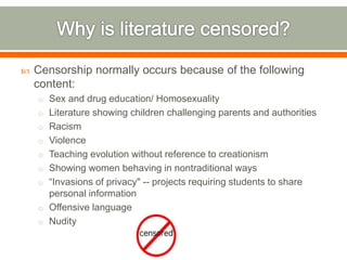 Classroom censorship module one ssn | PPTX