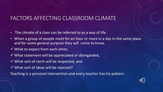 Classroom climate classroom interaction analysis.ppt