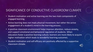 Classroom climate classroom interaction analysis.ppt