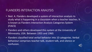 Classroom climate classroom interaction analysis.ppt