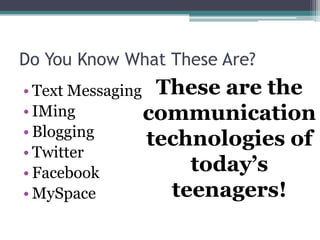 Classroom Communication Technologies | PPT