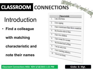Classroom connections | PPT