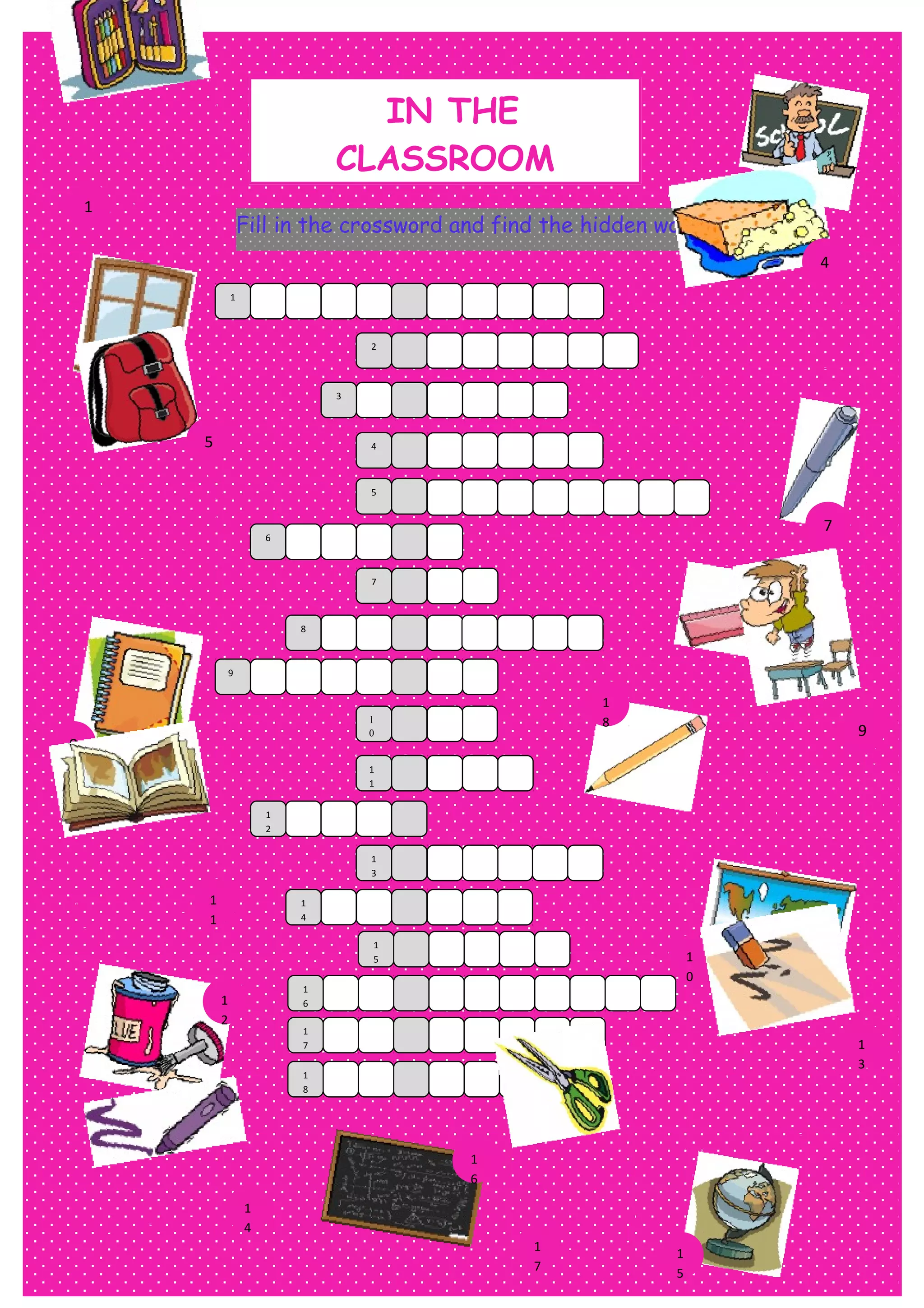 Classroom crossword | PDF