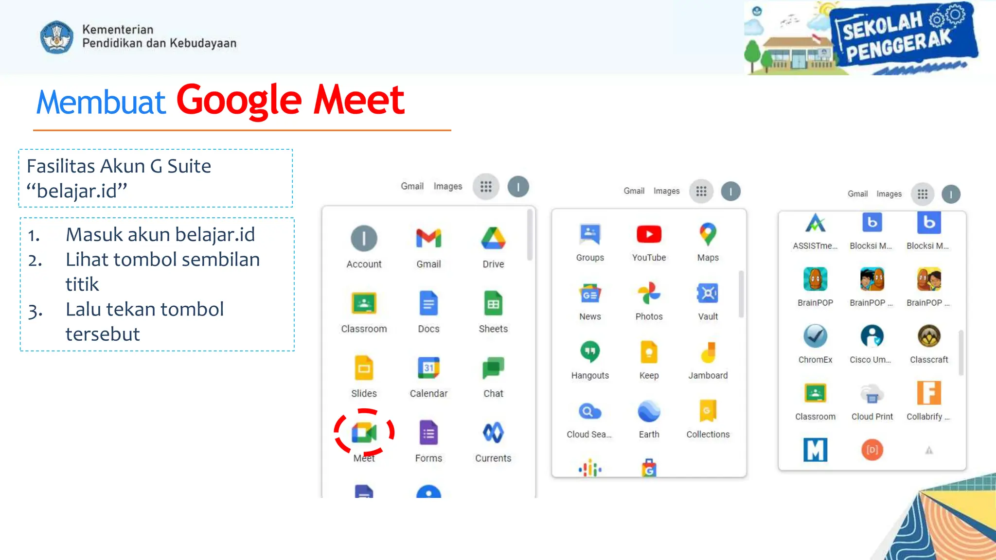 Classroom dan GOOGLEMeet PADA PEMBELAJARAN.pptx