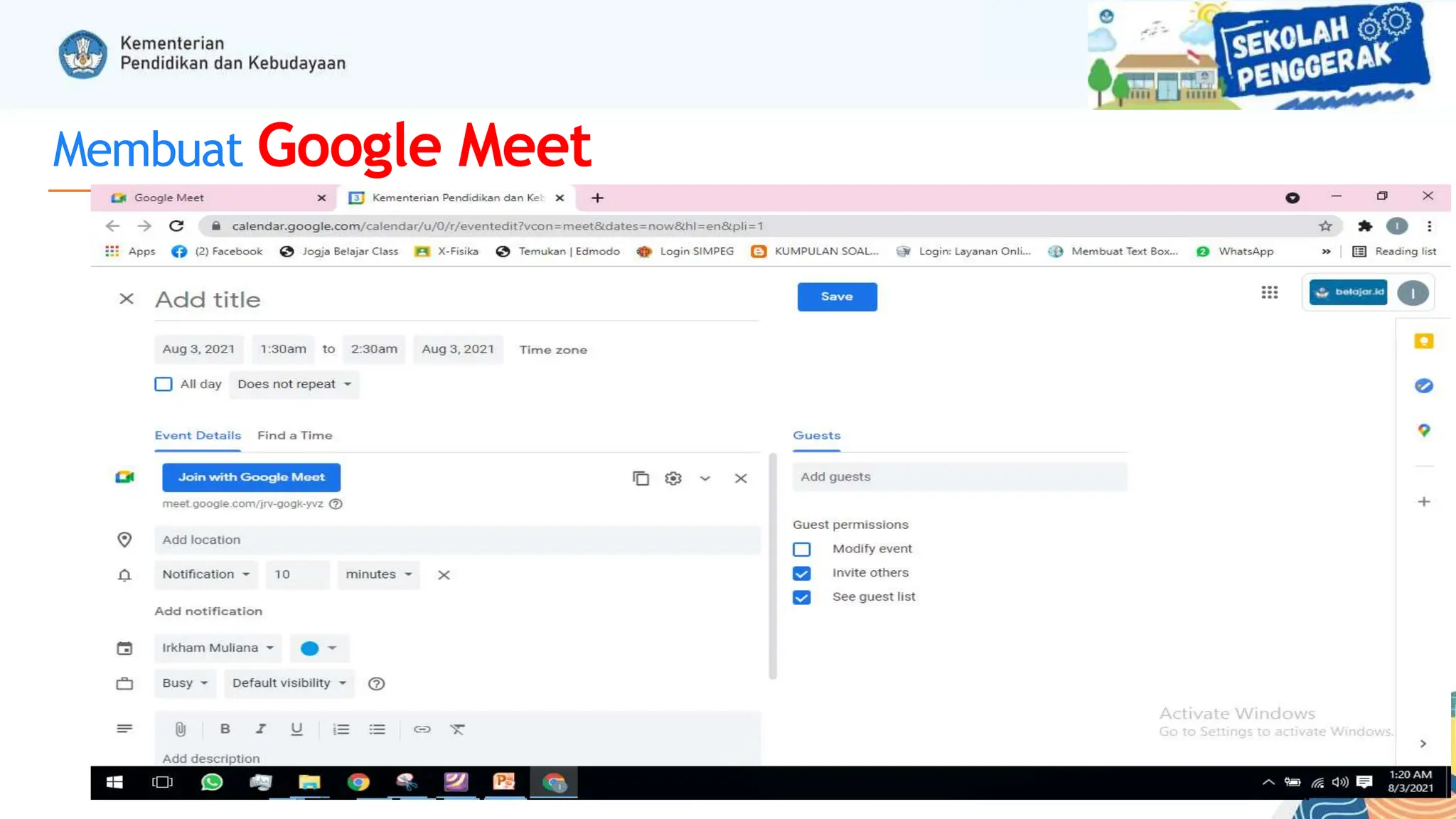 Classroom dan GOOGLEMeet PADA PEMBELAJARAN.pptx