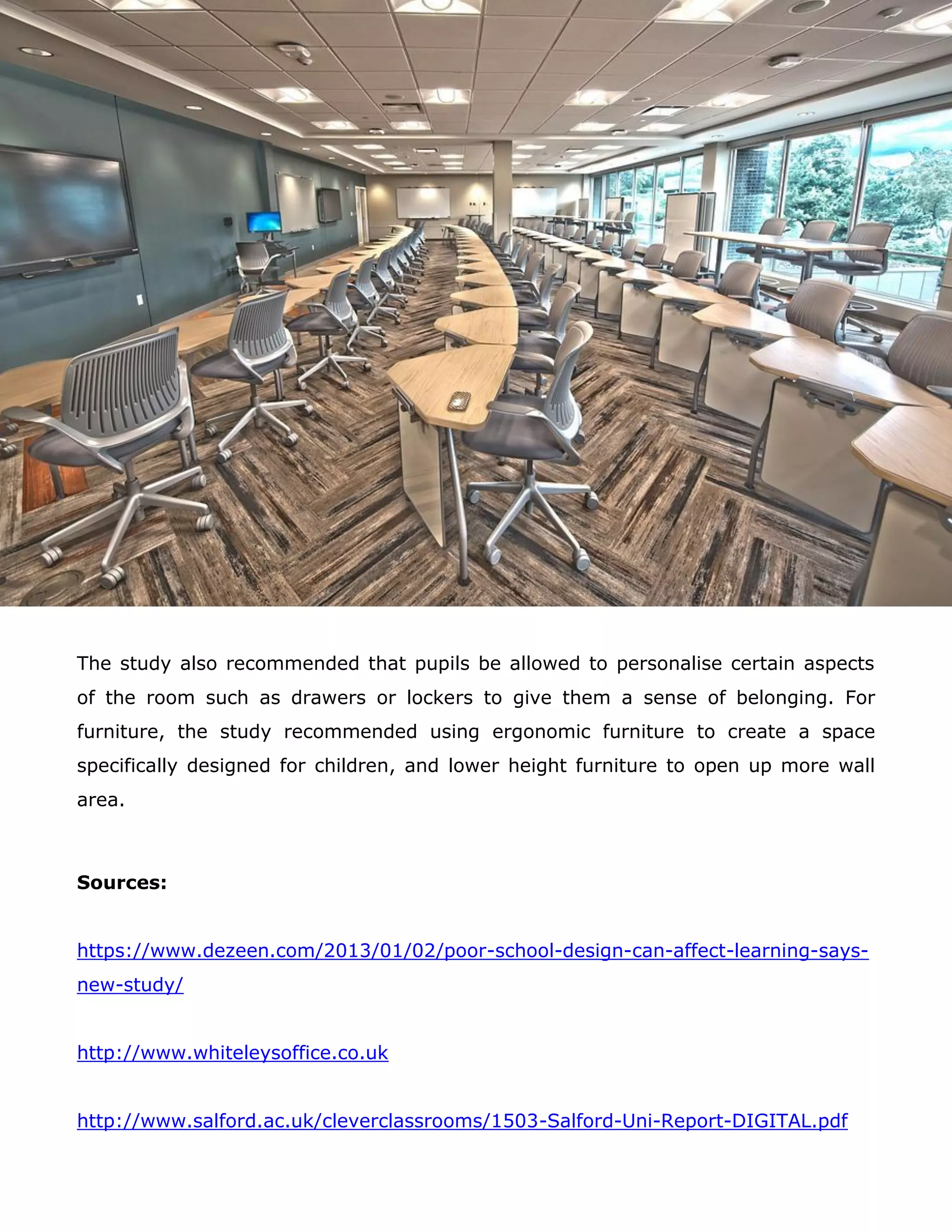 Classroom Design Affects Learning, Studies Say | PDF