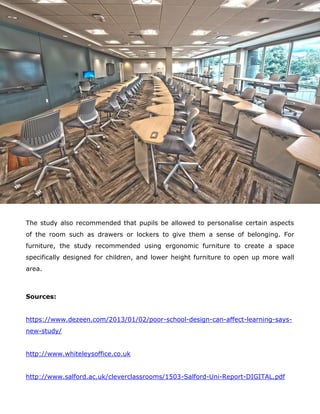 Classroom Design Affects Learning, Studies Say | PDF