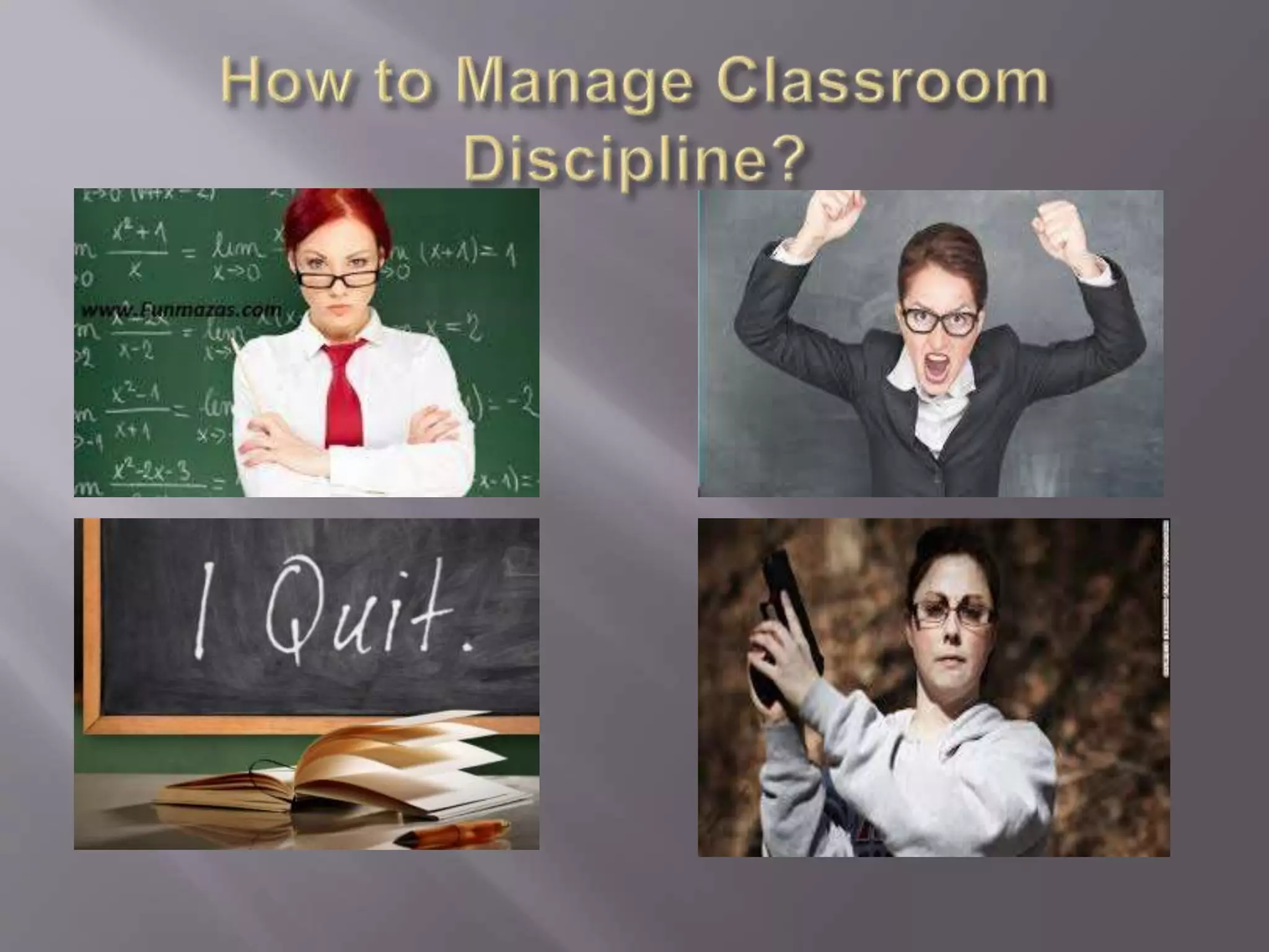 How to Manage Classroom Discipline | PPSX