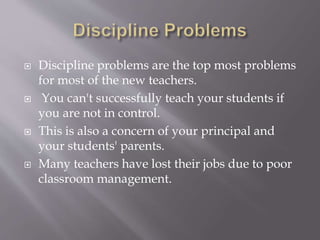 How to Manage Classroom Discipline | PPSX