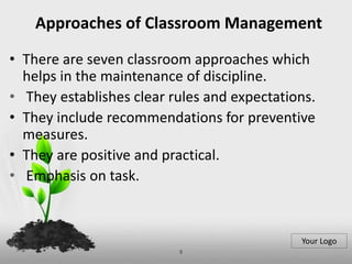 Classroom discipline differs classroom management | PPTX