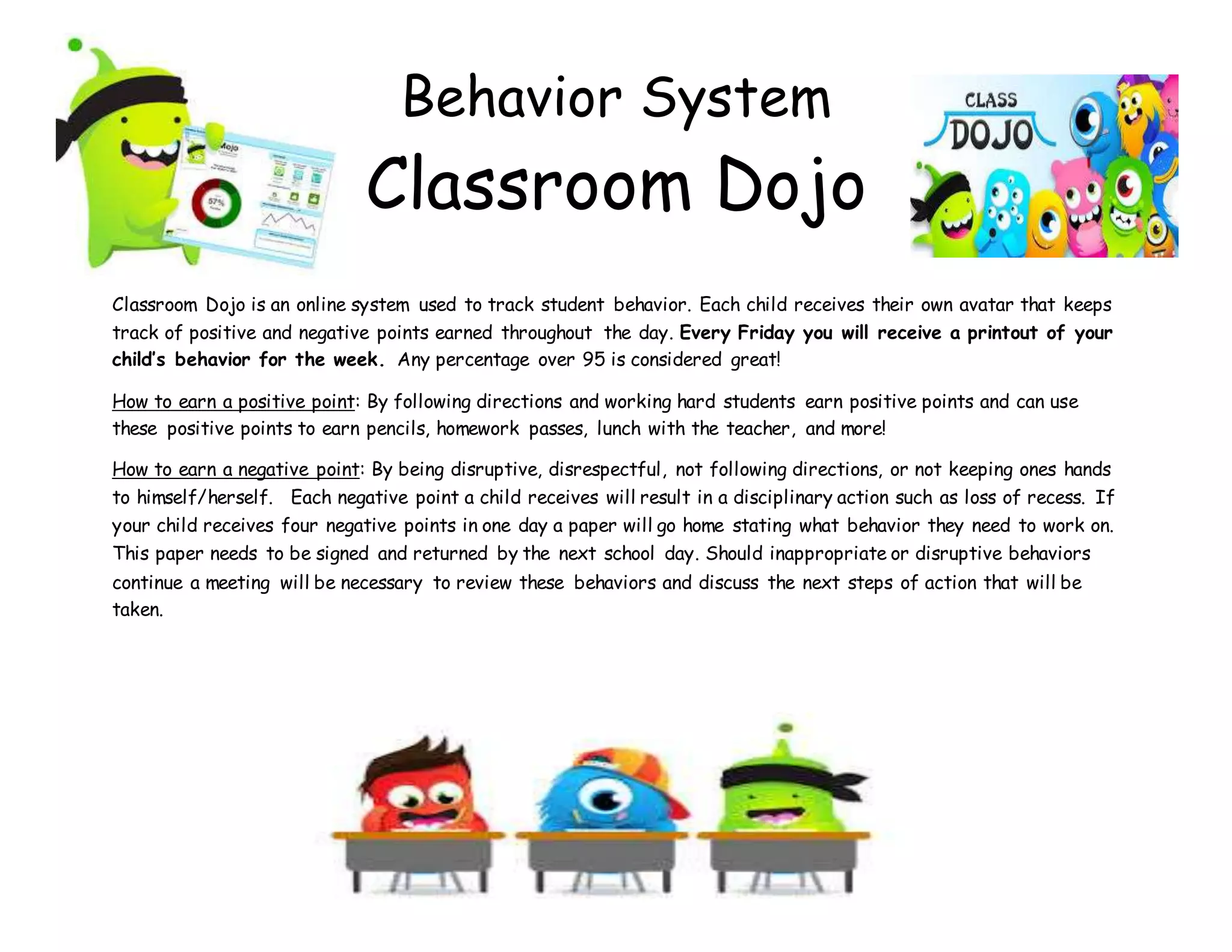 Classroom Dojo -PBIS | DOCX
