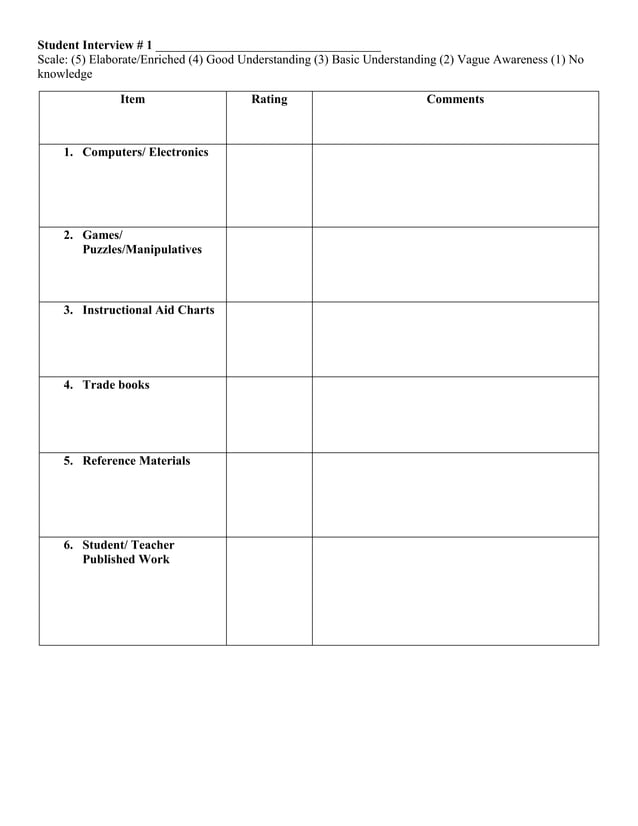 Classroom environmental evaluation | PDF