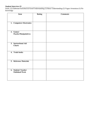 Classroom environmental evaluation | PDF