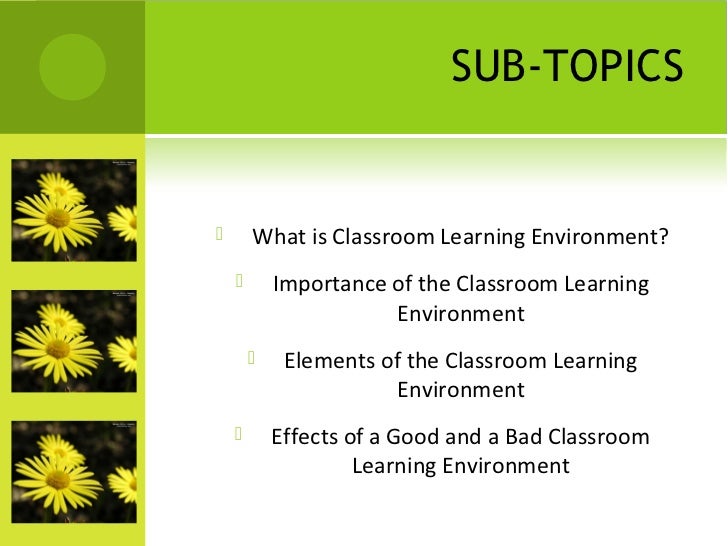 The Effects Of The Classroom Learning Environment To The Primary Scho The Effects Of The Classroom Learning Environment To The Primary Scho