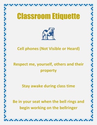 Classroom etiquette | DOCX | Smartphones | Consumer Electronics