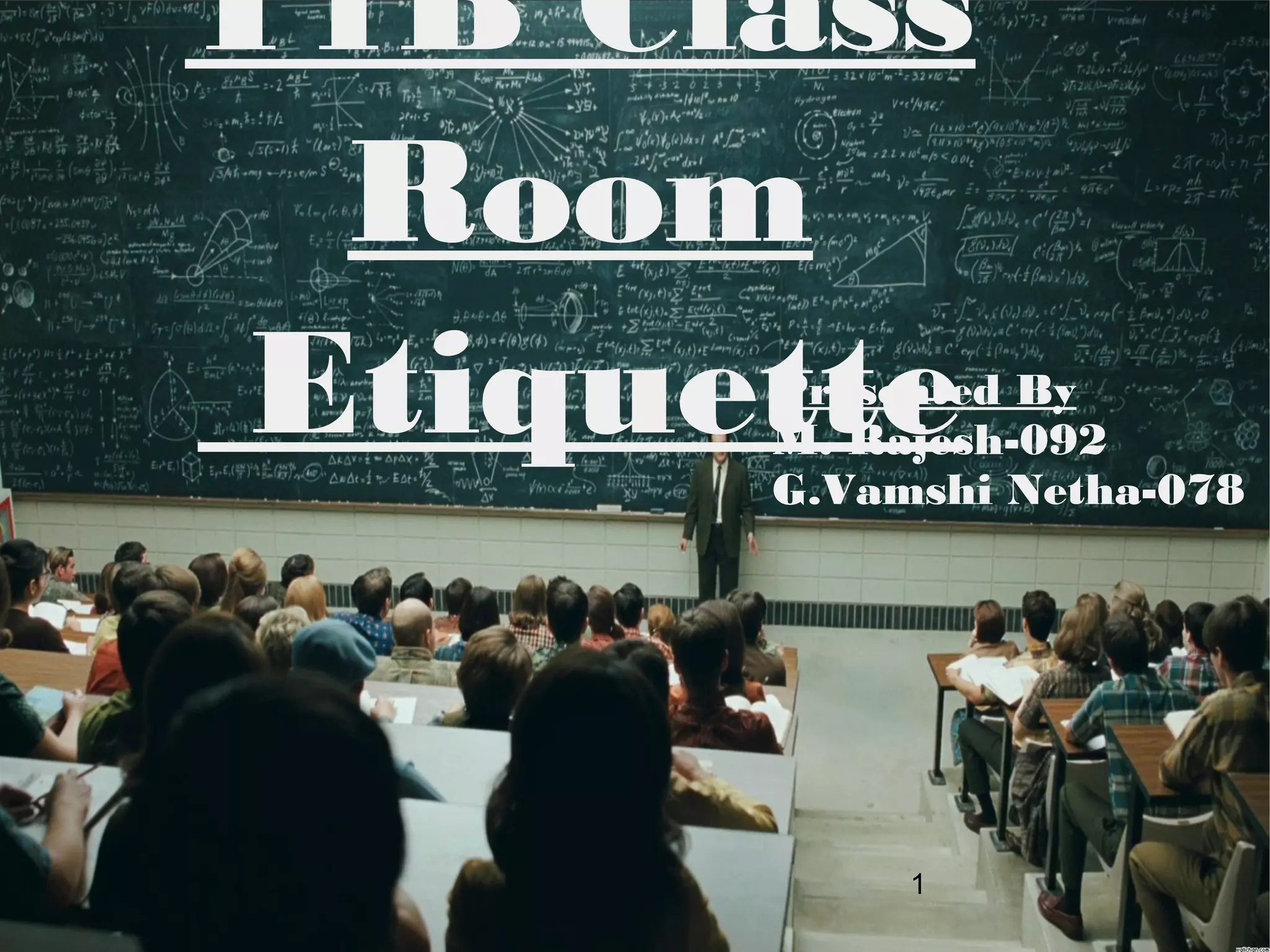 Class room etiquettes | PPT