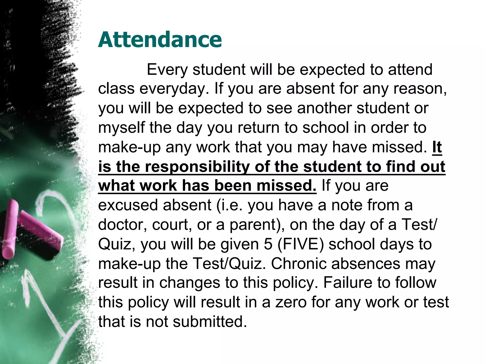 Classroom Expectation Example by Michael G. Sheppard | PDF