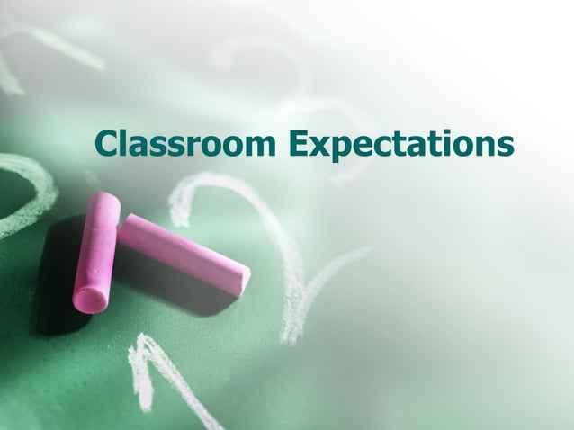 Classroom Expectation Example by Michael G. Sheppard | PDF | Homework ...