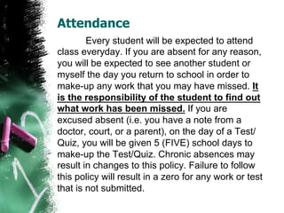 Classroom Expectation Example by Michael G. Sheppard | PDF | Homework ...